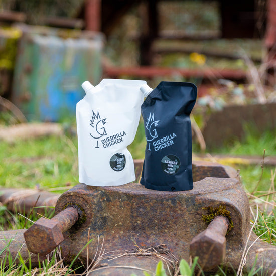 Guerrilla Chicken. Craft Spirits in Reusable Bottles