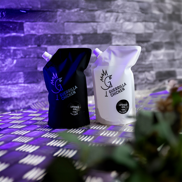 Guerrilla Chicken. Craft Spirits in Reusable Bottles