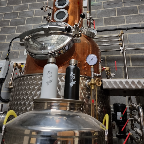 Guerrilla Chicken Upriser. Gin in reusable bottles